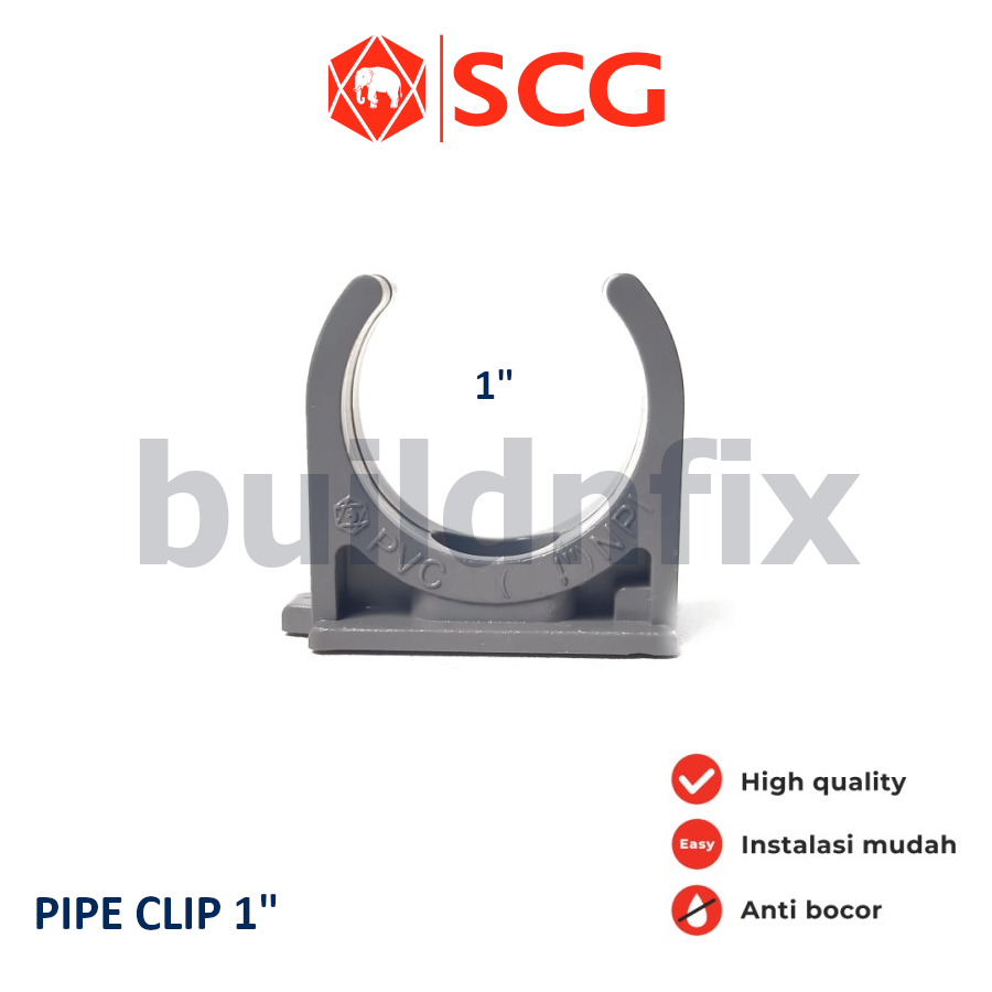 Jual SCG KLEM PIPA / PIPE CLIP PVC 1" AW | Shopee Indonesia
