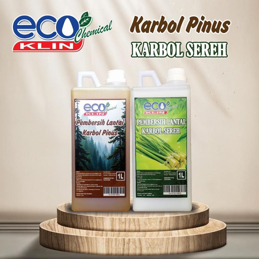 Jual Karbol Pinus / Karbol Sereh 1 Liter Eco Klin WANGI Carbolic Pine ...