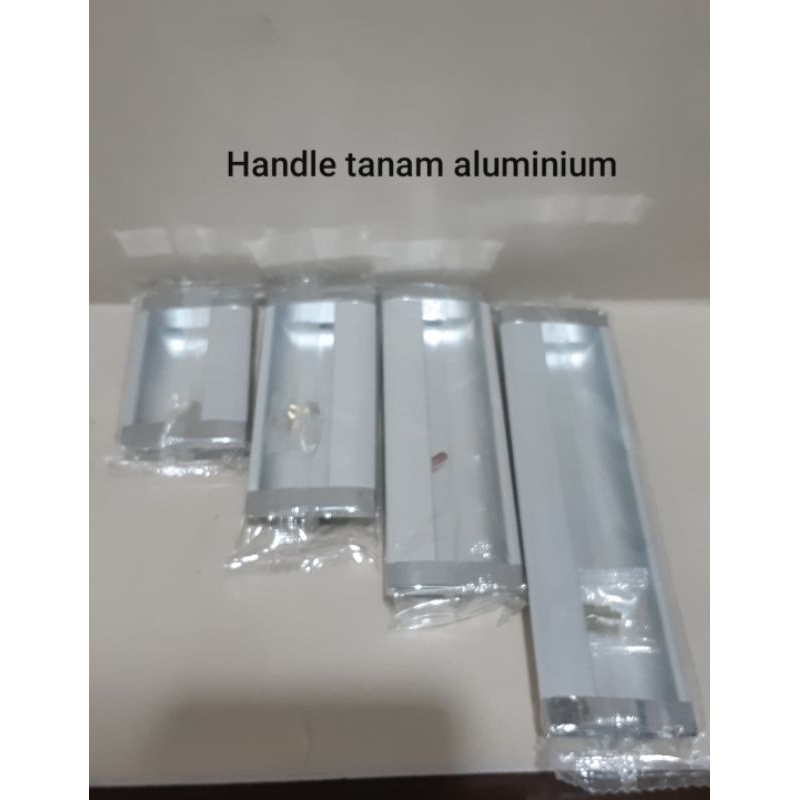 Jual Handle tanam aluminium Twin / tarikan tanam lemari laci aluminium ...