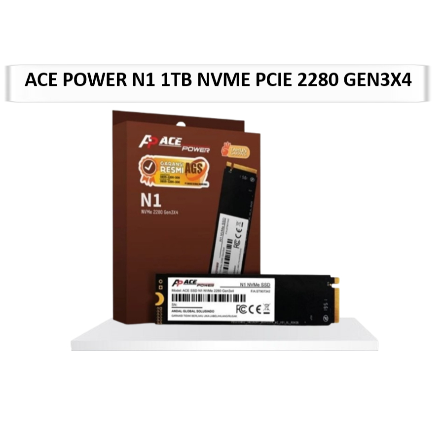 Jual SSD NVME Ace Power SSD N1 M.2 NVME 1TB Gen3 x4 2280 | Shopee Indonesia