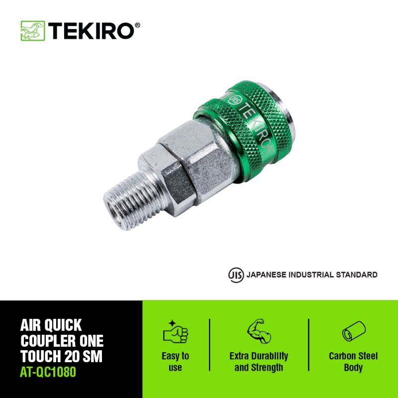 Jual TEKIRO AIR QUICK COUPLER ONE TOUCH 20 SM /COUPLER / TOOLS | Shopee ...