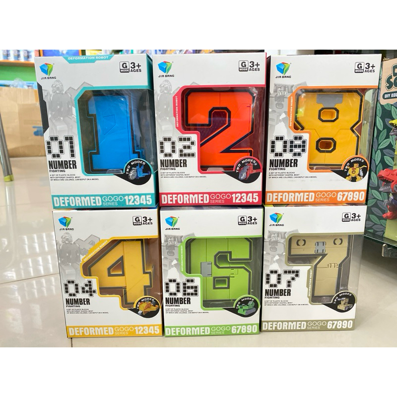 Jual Number Fighting/Defotmed/Mainan angka/Angka Berubah Jadi Robot ...