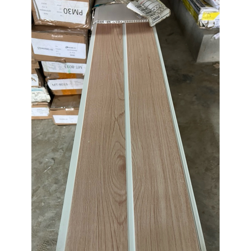 Jual PLAFON PVC WARNA COKLAT SERAT KAYU NAT (PANJANG 1,3,&4 METER ...