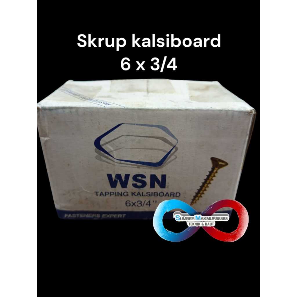Jual BOX - Skrup kalsiboard / skrup grc 6 x 3/4" isi 1000 pcs | Shopee ...