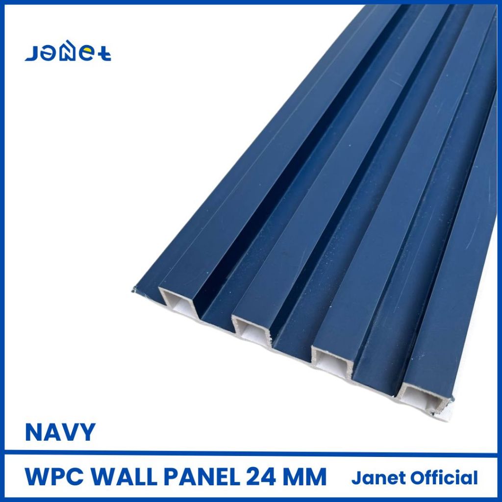 Jual WPC Wall Panel WARNA NAVY 3 meter 300cm X 16cm X 2.4cm | pvc ...