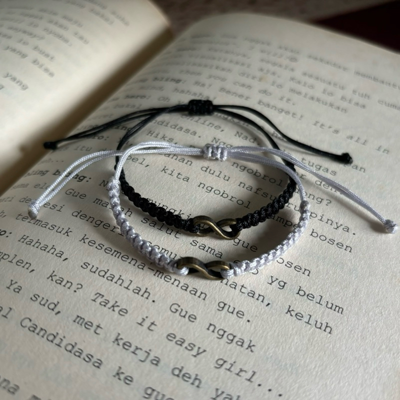 Jual Gelang TALI RAJUT INFINITY LOVE untuk pasangan dan besti tali ...