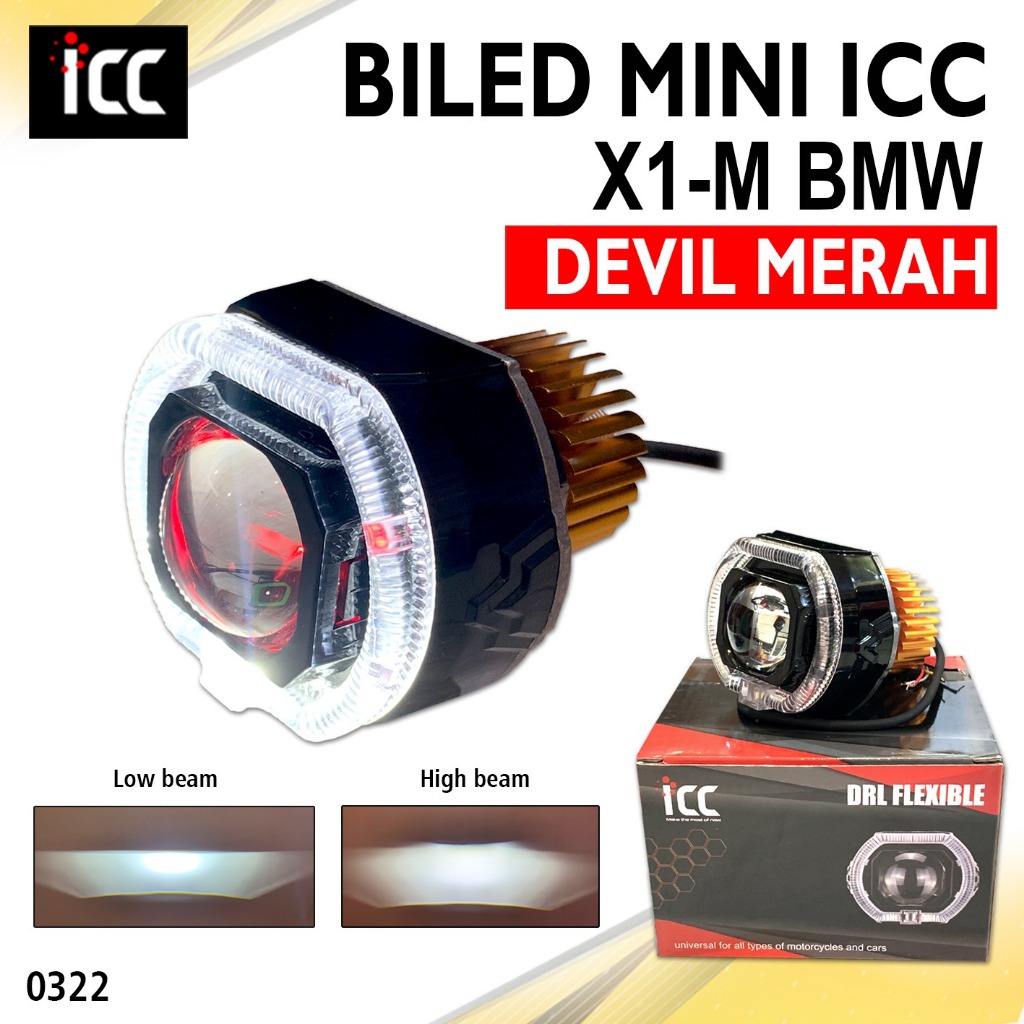 Jual Biled icc Mini ICC X1M BMW Ring Plus Devil Eye Biled 38 Watt ...