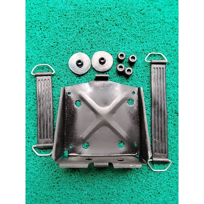 Jual plat pelat dudukan aki tebal set karet sabuk&damper aki tinggal ...