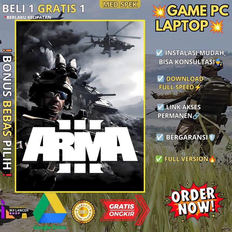 Jual Arma 3 Complete Campaign Edition - PC LAPTOP GAMES - ORIGINAL WINDOWS | Shopee Indonesia