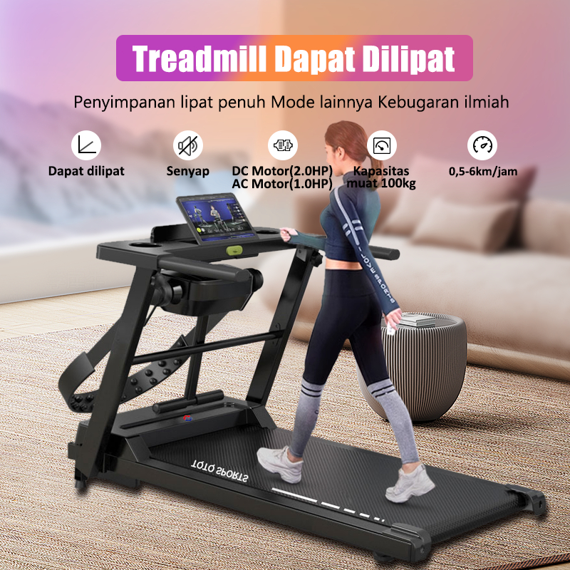 Jual Treadmill Running Mat Listrik Lipat Treadmill Elektrik Alat ...