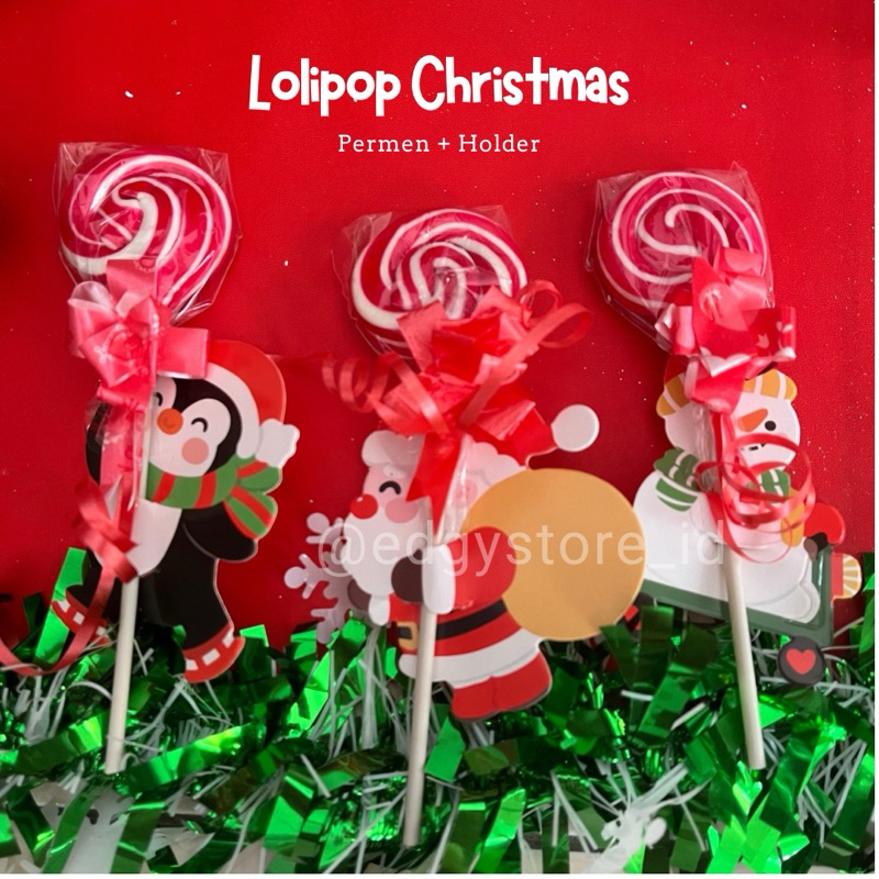 Jual lolipop permen natal kado xmas christmas hampers anak | Shopee ...
