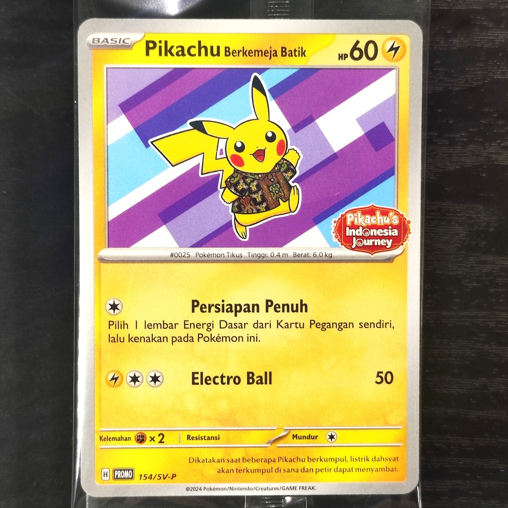 Jual Pikachu Berkemeja Batik ( SEALED ) Pikachu Indonesia Journey Pokemon TCG Indonesia | Shopee ...