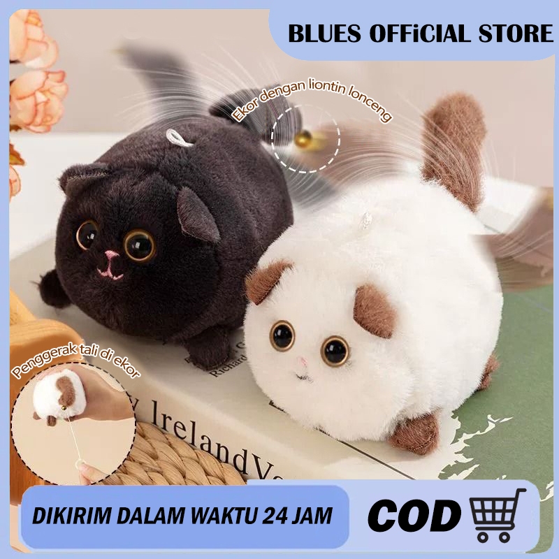 Jual Mainan Gantungan Kunci Mewah Anak Kucing Bergoyang Tali Tarik ...