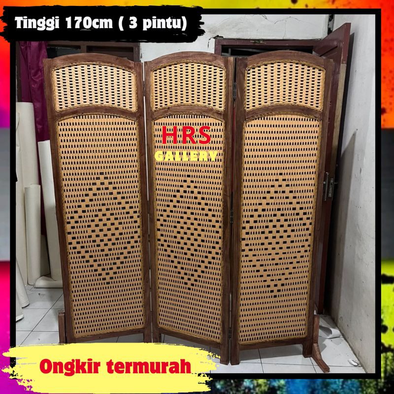 Jual (isi 3 pintu) Sketsel Pembatas Ruangan Partisi Pemisah Ruangan ...