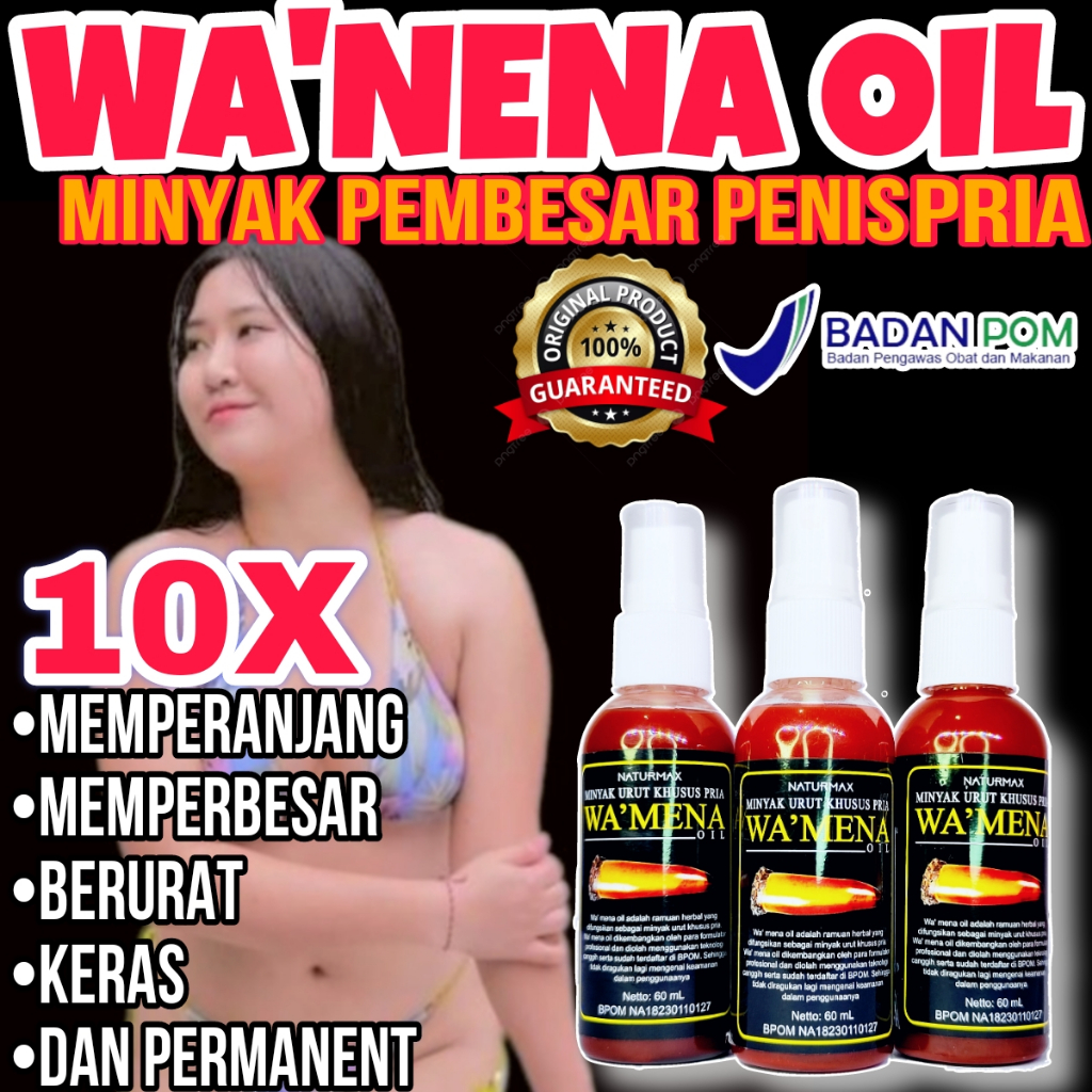 Jual WA'MENA BPOM minyak OIL pembesarpenis permanen alat pembesar mr p daun tiga jari papua 100% ...