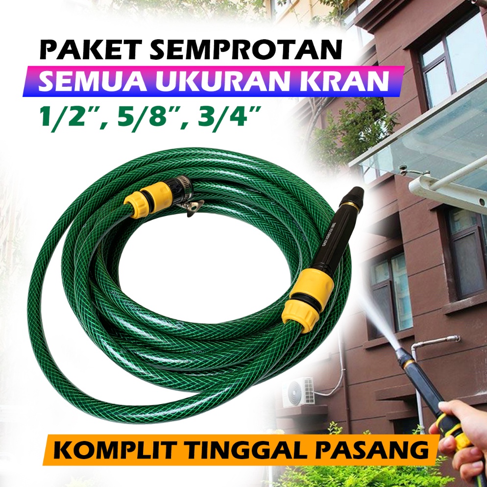 Jual Belanja Nyaman Selang Semprotan Air Semprot Cuci Motor Mobil Siram ...