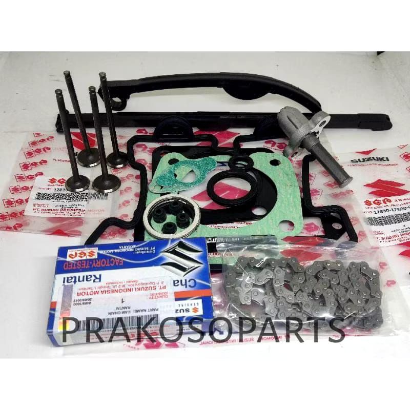 Jual Karet lidah tensioner + topset + karet head + klep set + rantai keteng + tonjokan + seal ...