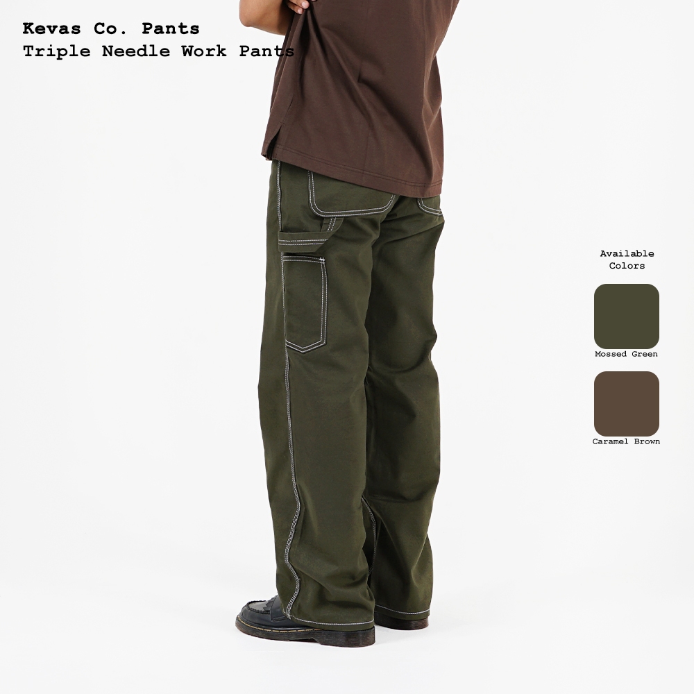 Jual Kevas Triple Needle Work Pants | Shopee Indonesia