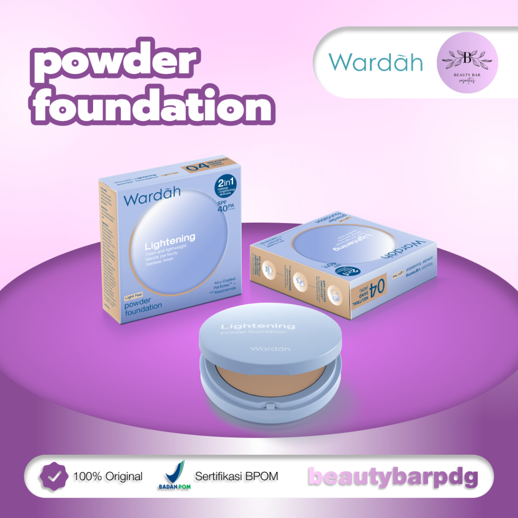 Jual Wardah Lightening TWC Powder Foundation Light Feel 12g | Two Way ...