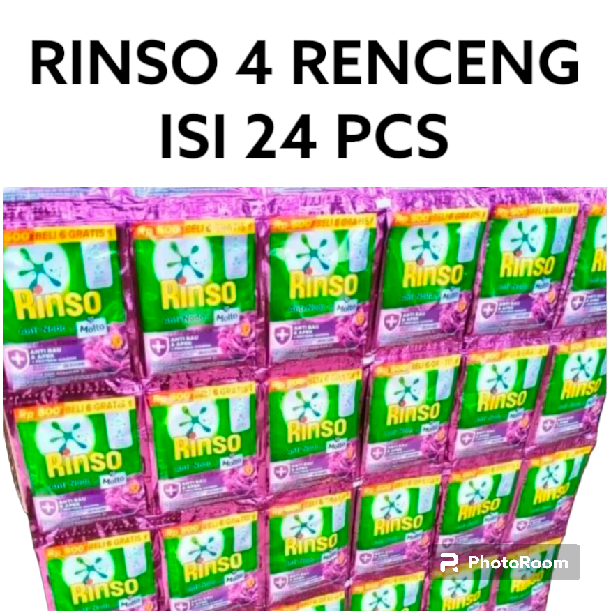 Jual Rinso cair matik renceng isi 24 pcs bisa cod murah | Shopee Indonesia