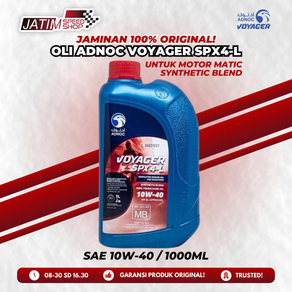 Jual Oli Adnoc Voyager Dubai SPX4L Matic Matik Semi Sintetik SAE 10W-40 1000 ML / 1 Liter ...