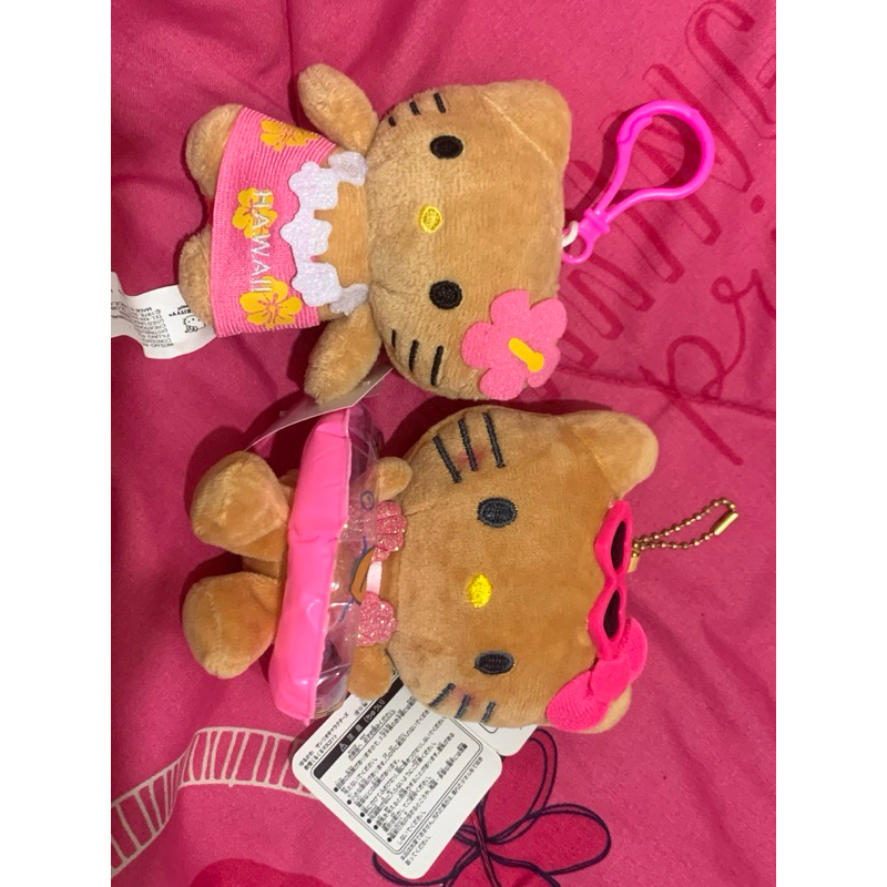 Jual (BACA DESKRIPSI) hello kitty hawaii keychain doll plushie cahol ...