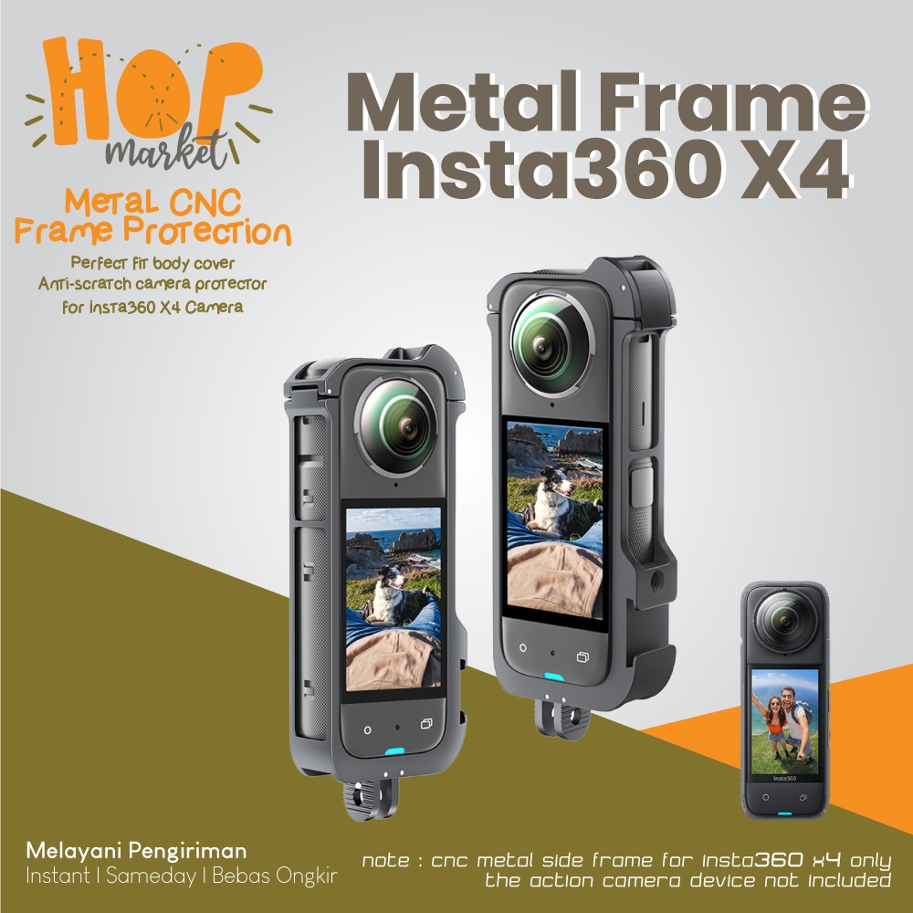 Jual Metal Rig V2 Cage for Insta360 X4 Case Bracket Aluminium with ...