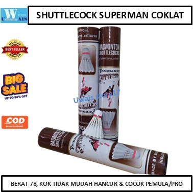 Jual SHUTTLECOCK / KOK / COCK BADMINTON MIDO SUPERMAN COKLAT KUALITAS ...