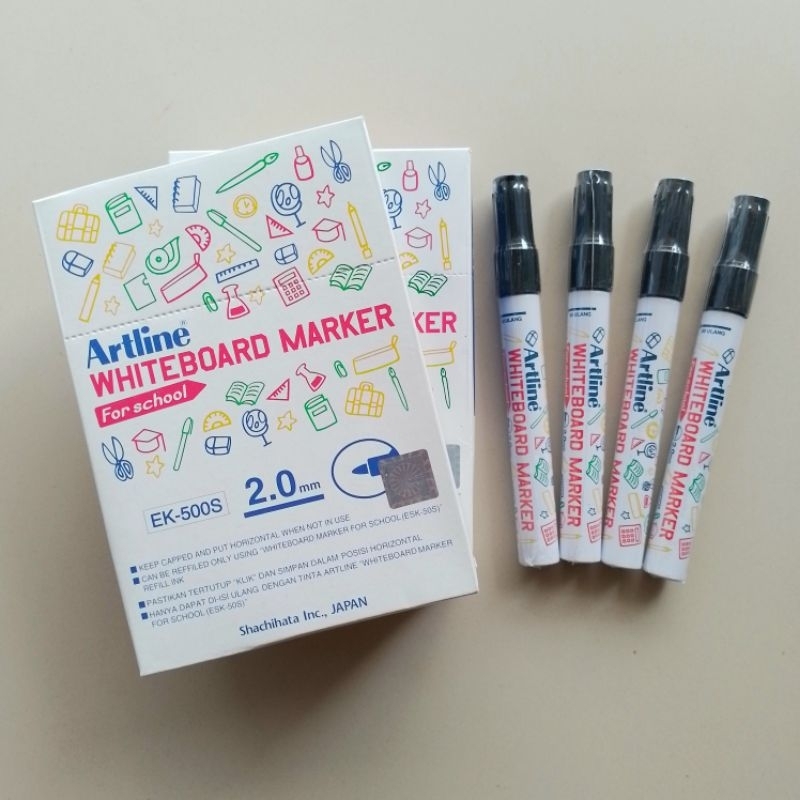 Jual Spidol Artline Ek-500S Whiteboard ( Pak ) [ Original ] | Shopee ...