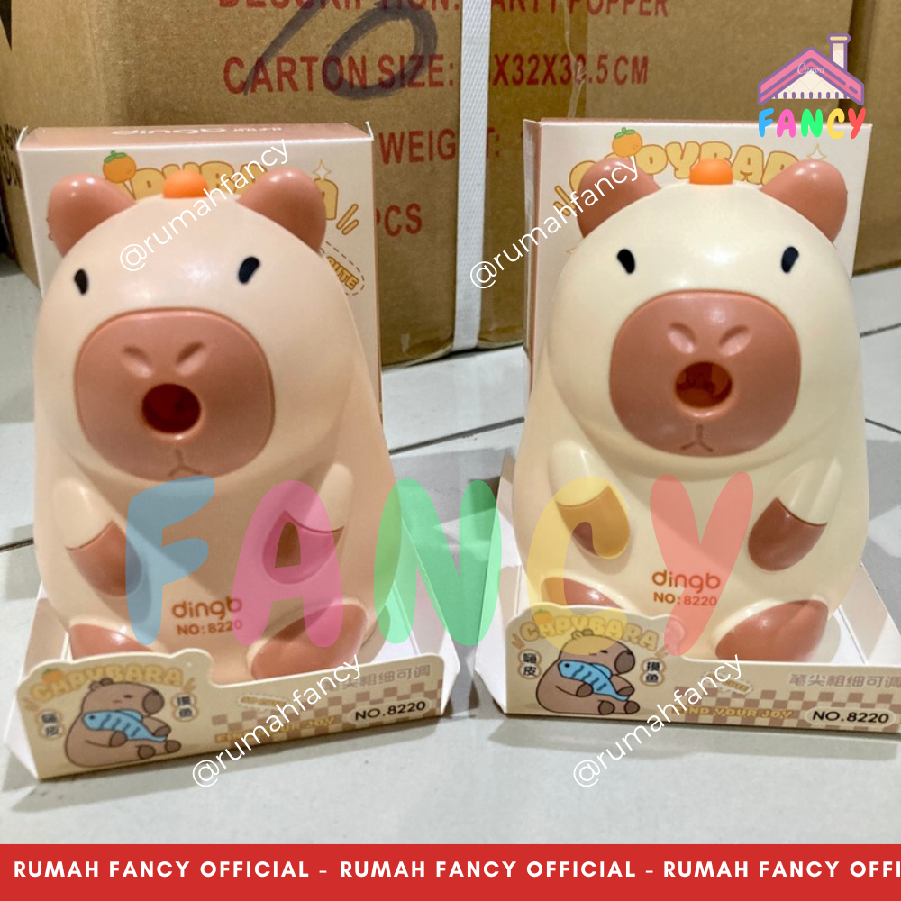 Jual Serutan Rautan Meja Putar Fancy Karakter Anak Lucu Bentuk CAPYBARA KAPIBARA 8220 Unik Lucu ...