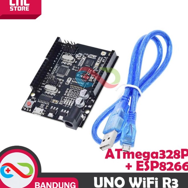 Jual KODE D56Q ARDUINO UNO WIFI R3 ESP8266 32MB FLASH CH34G MICRO USB | Shopee Indonesia