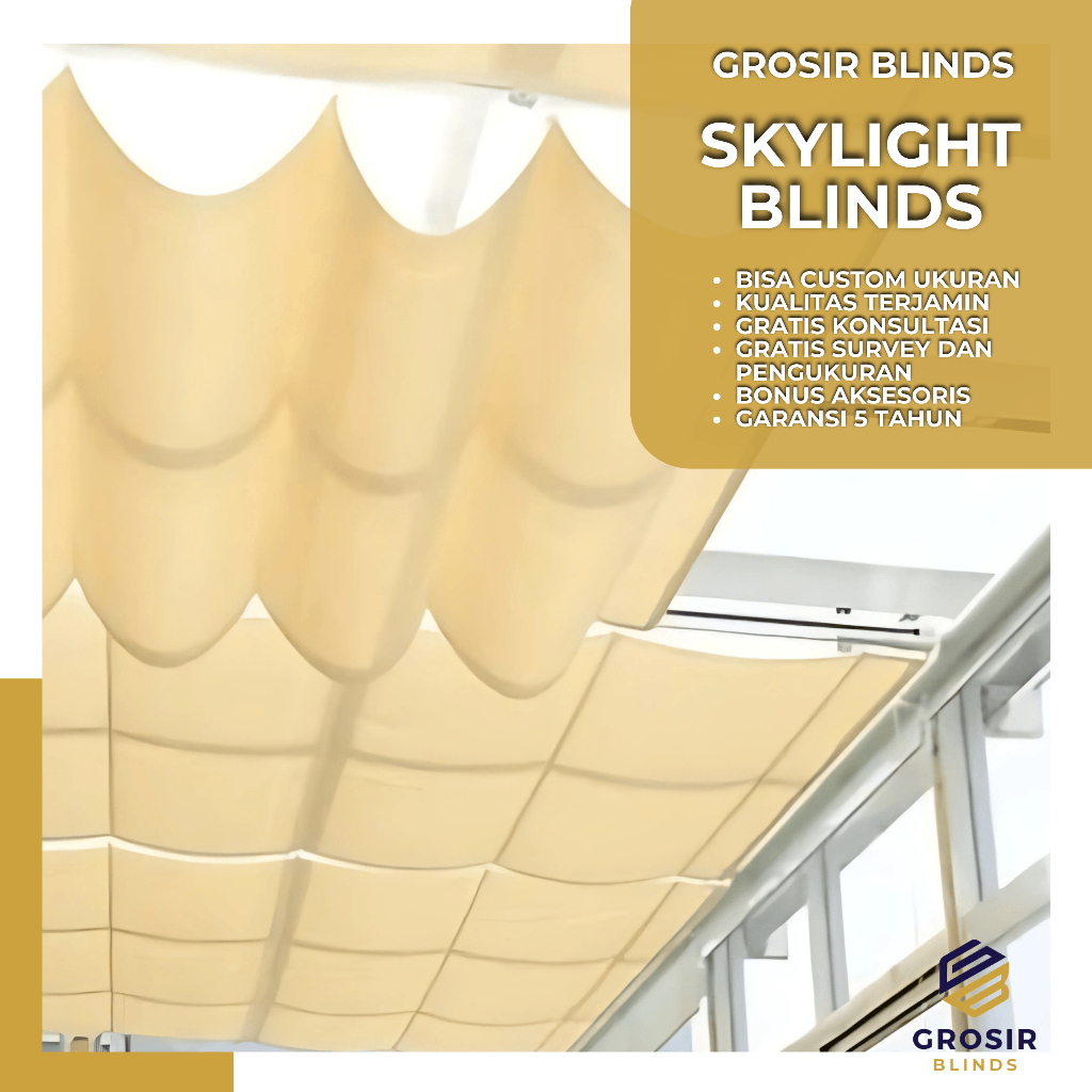 Jual Skylight Blinds 350 Tirai Atap Skylight Blind Indoor dan Outdoor ...