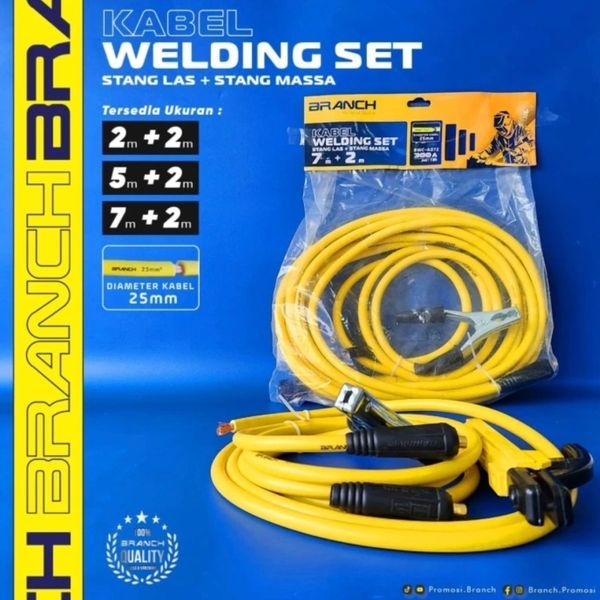 Jual Kabel Welding Set (Stang Las 5M + Stang Massa 2M) 300A BWC-A052 ...