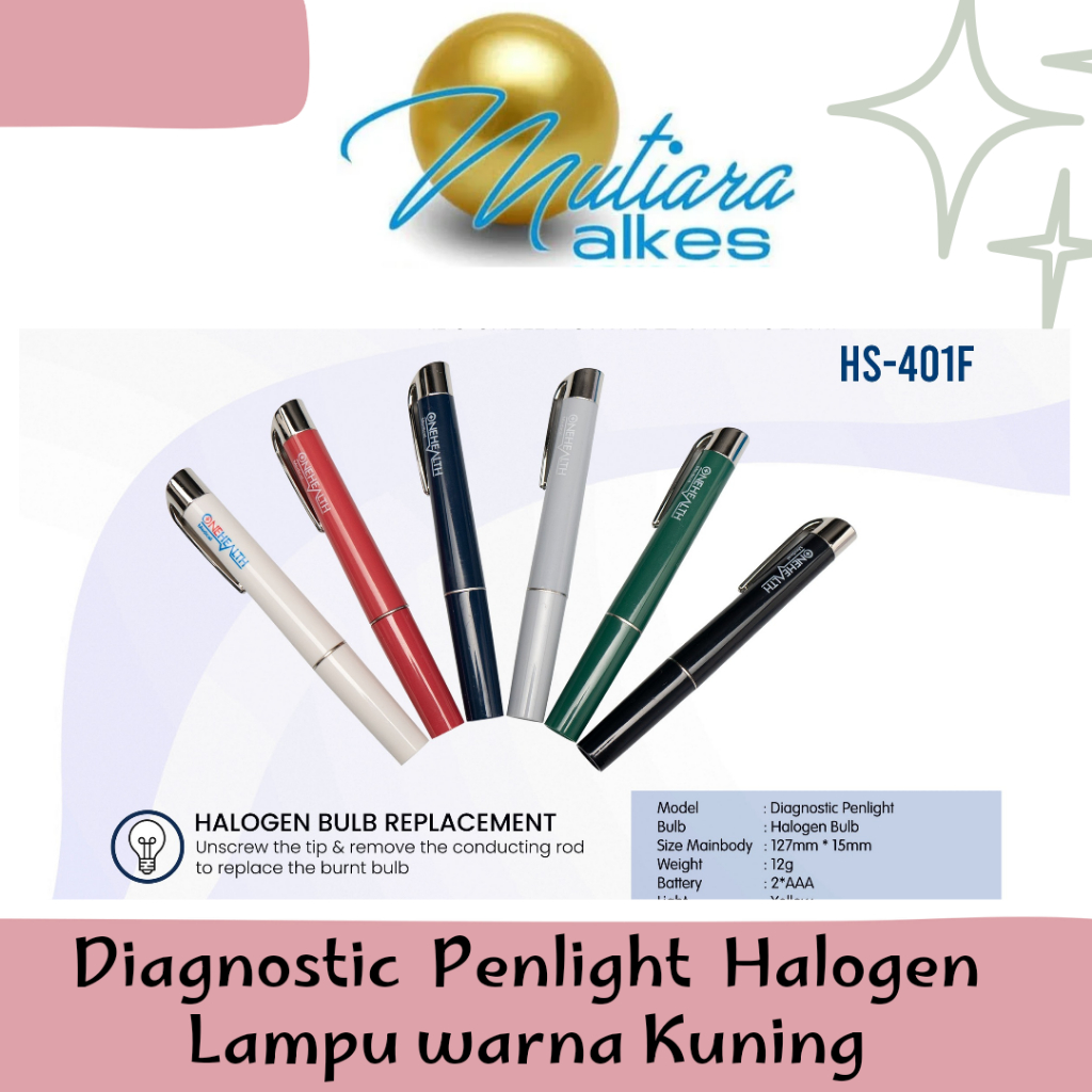 Jual (MUTIARA ALKES) SENTER MEDIS HALOGEN / PENLIGHT HALOGEN LAMPU ...