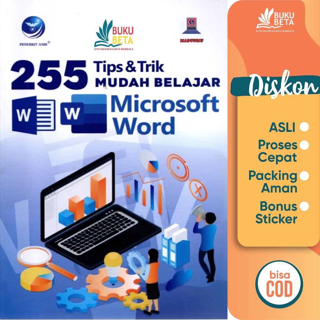 Jual Buku 255 Tips dan Trik Mudah Belajar Microsoft Word - Madcoms | Shopee Indonesia