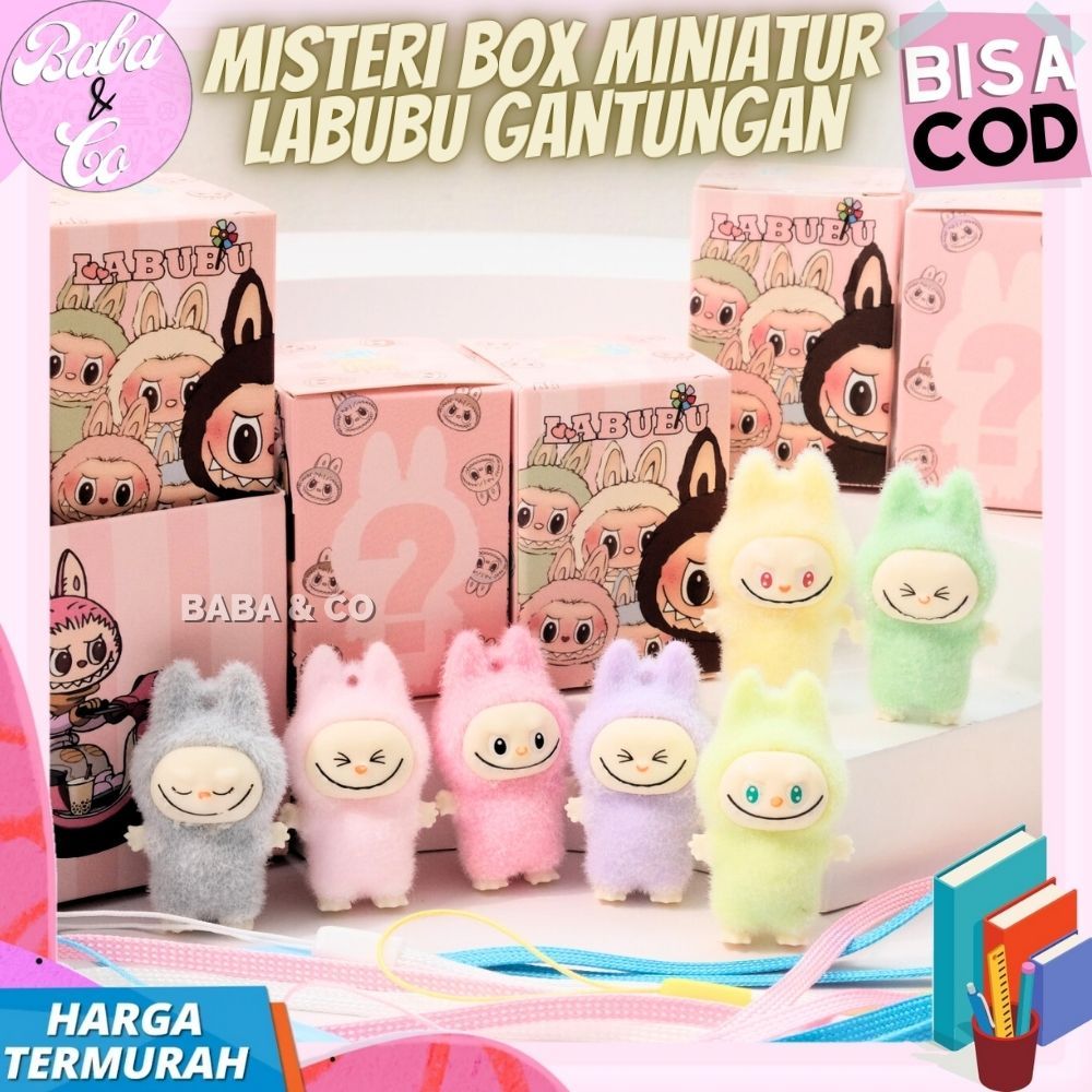 Jual MISTERI BOX GANTUNGAN LABUBU MINIATUR LUCU UNIK BLIND BOX MINIATUR ...