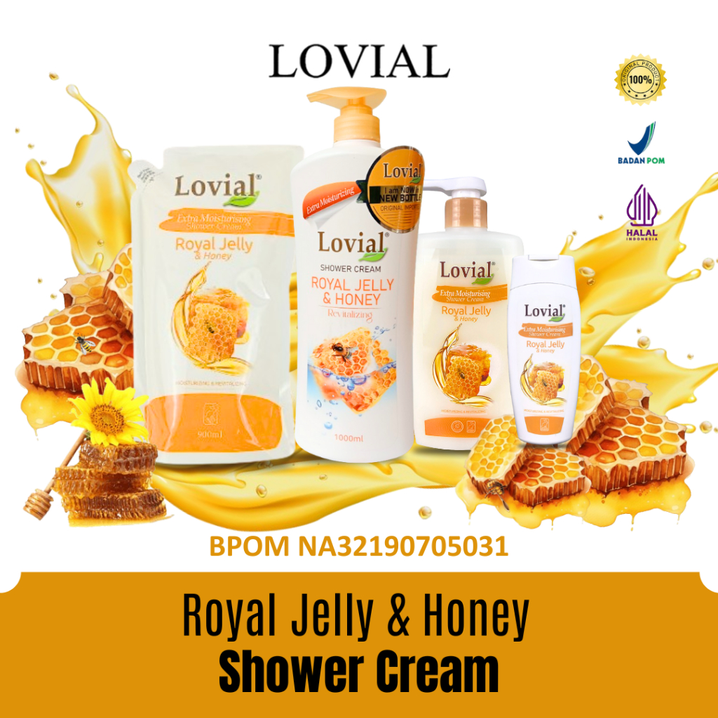 Jual Lovial - Shower Cream Royal Jelly & Honey - Sabun Mandi Cair Anti ...