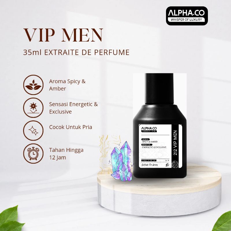 Jual Alpha.co VIP MEN 35ml Extraite de Perfume | Parfum Pria Tahan Lama ...