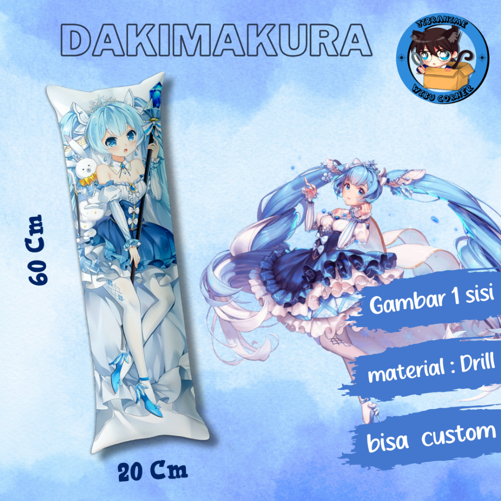 Jual dakimakura / guling anime Hatsune miku princess | Shopee Indonesia