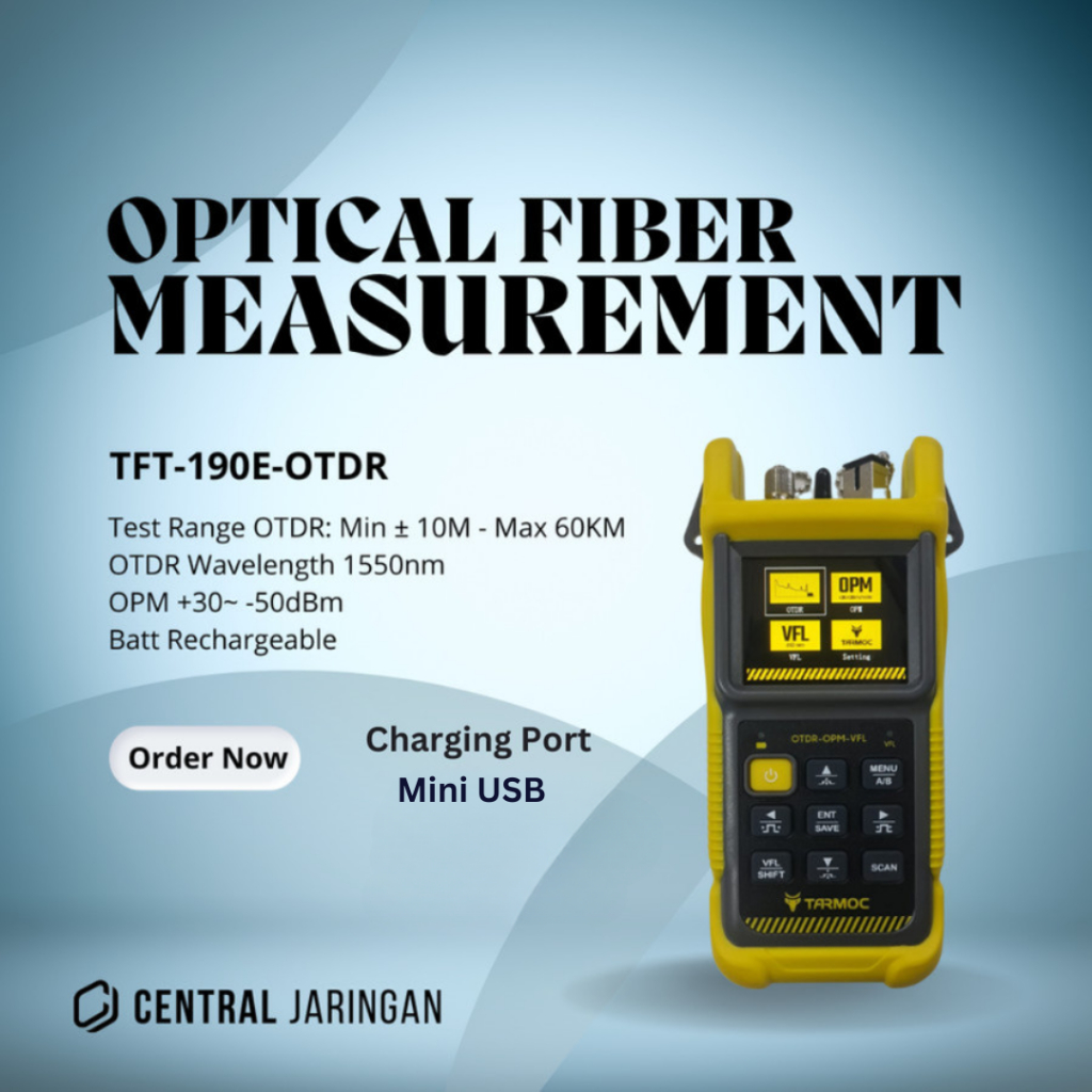 Jual Tarmoc TFT-190E-OTDR | OTDR 1550nm ,OPM,VFL | Shopee Indonesia
