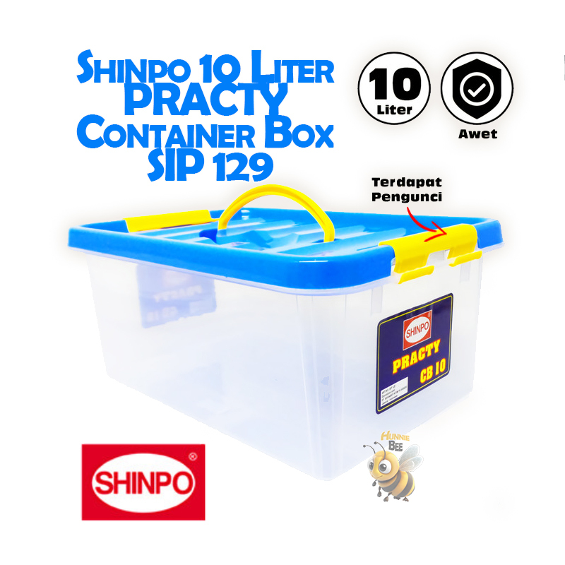 Jual Shinpo SIP 129 Practy CB10 Container Box Plastik CB 10 liter Kotak ...