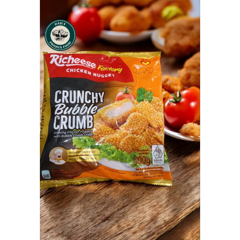 Jual Richeese Chicken Nugget Crunchy Bubble Crumb /Nugget Richeese ...