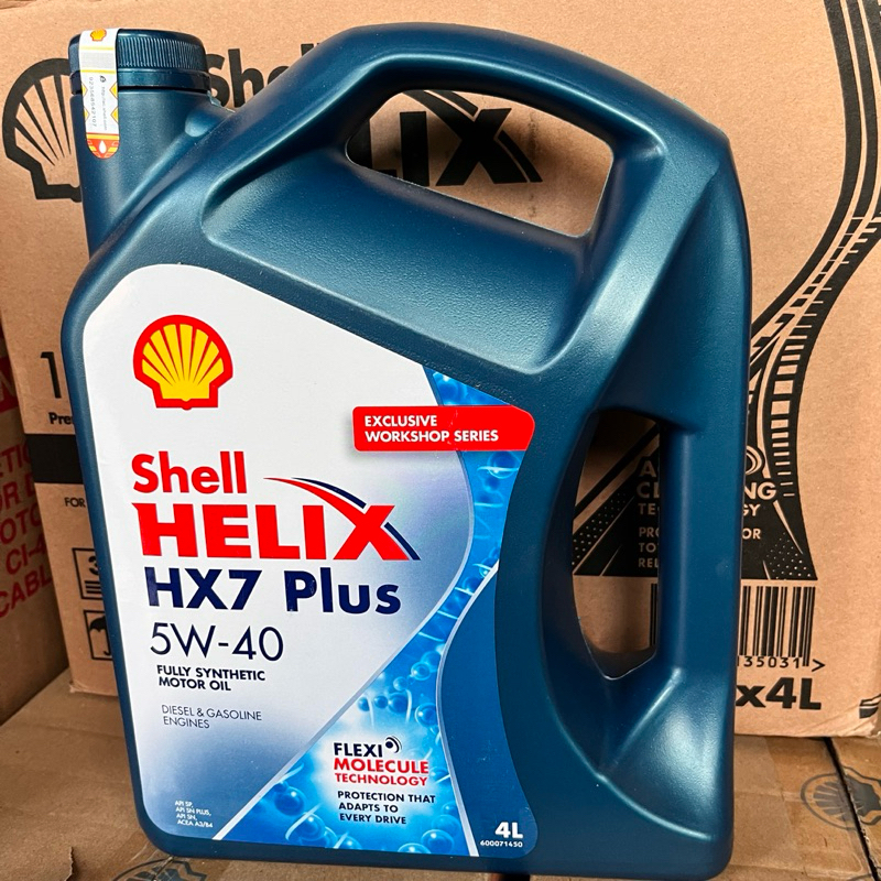 Jual Oli mobil SHELL HELIX HX7 Plus 5W-40 4liter | Shopee Indonesia