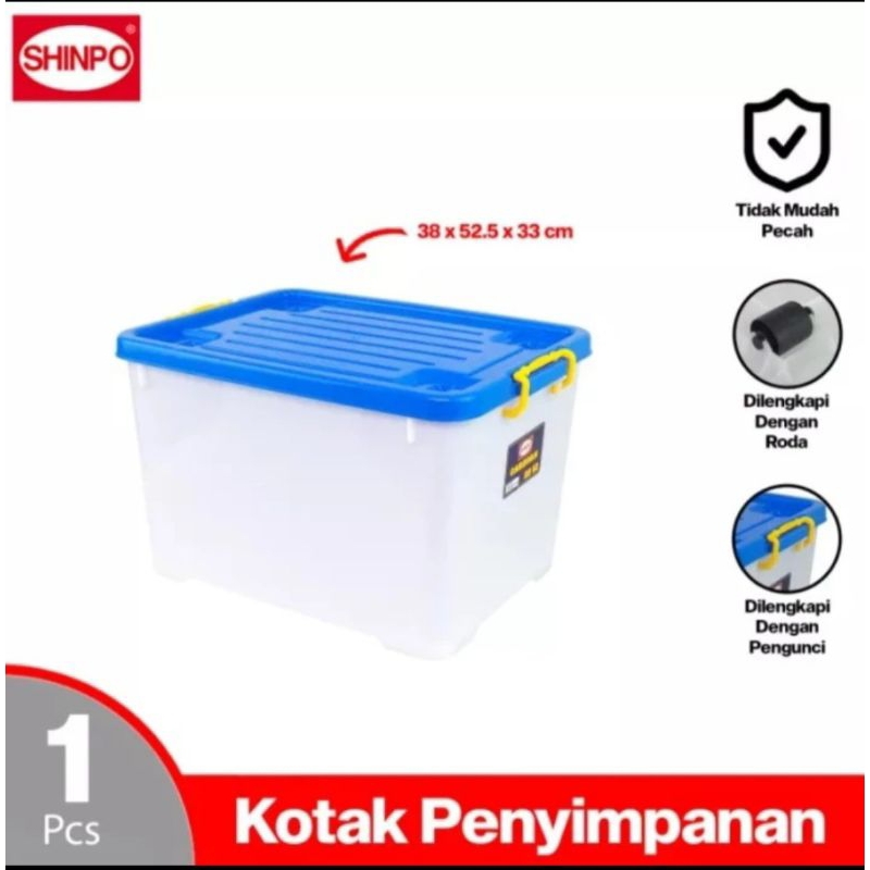 Jual Container Box Shinpo CB 52 L Kotak Penyimpanan Serbaguna | Shopee ...
