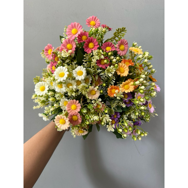 Jual BUNGA ARTIFICIAL ASTER PARIS/BUNGA BUKET DEKORASI | Shopee Indonesia
