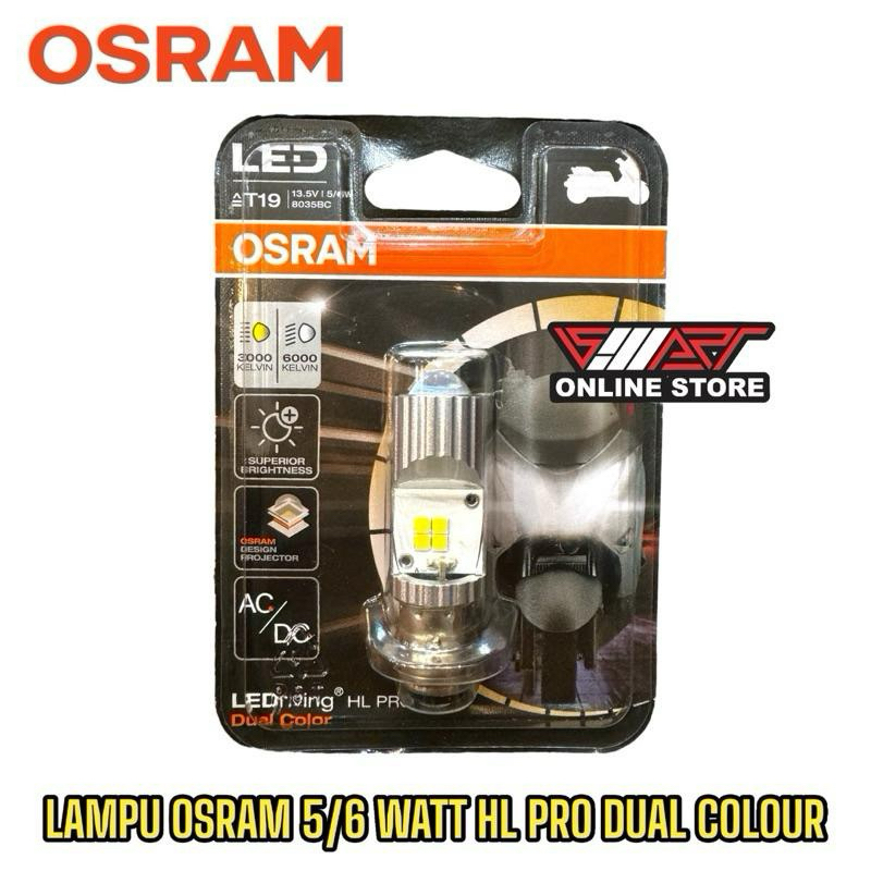 Jual LAMPU LED OSRAM BEBEK / LAMPU LED MOTOR T19 PRO DUAL COLOR T19 H6 M5 AC DC | Shopee Indonesia