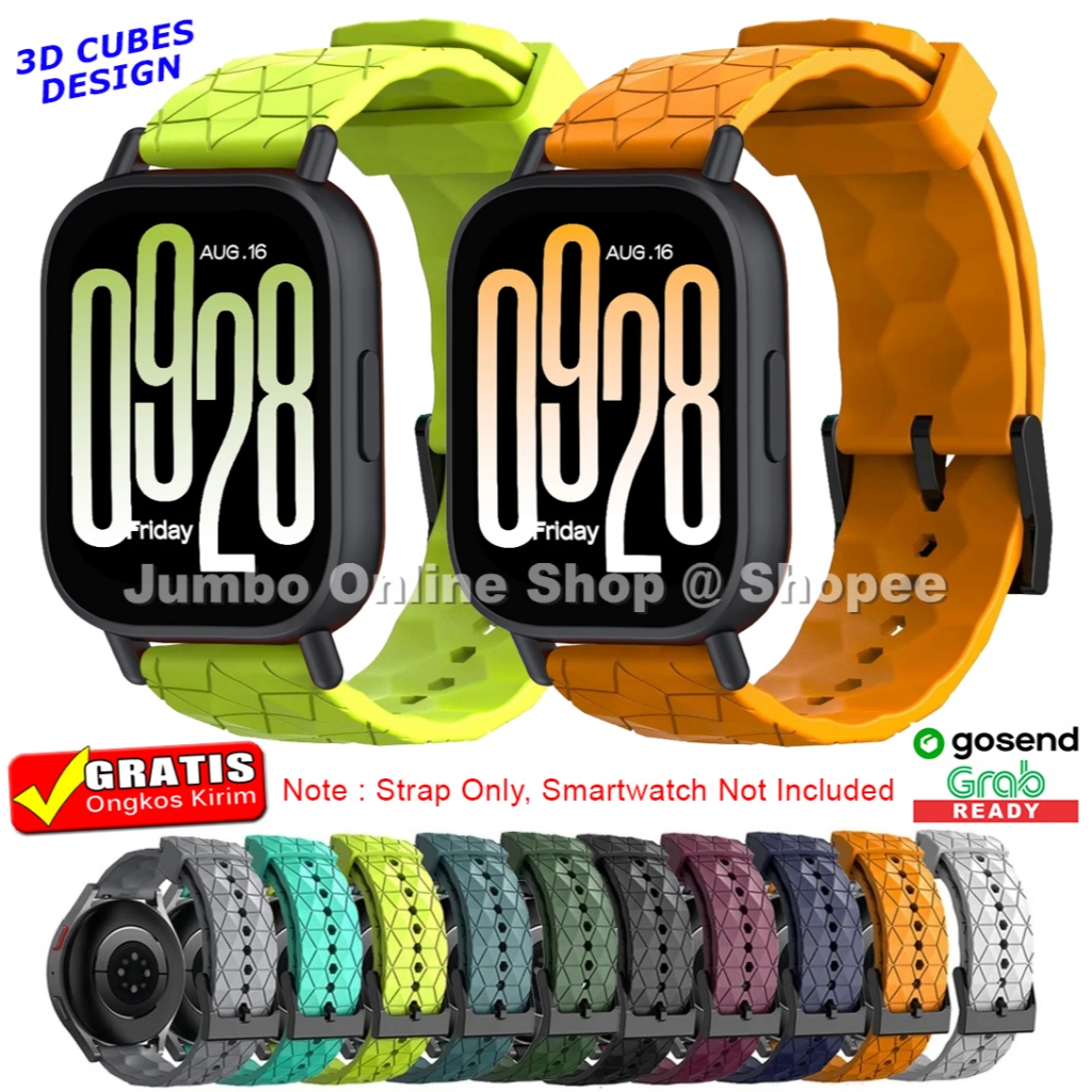 Jual STRAP TALI JAM REDMI WATCH 5 ACTIVE - REDMI WATCH 5 LITE MODEL 3D ...