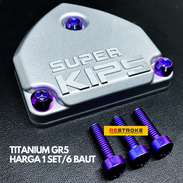 Jual SET BAUT KUPINGAN COVER SUPER KIPS NINJA R SS RR ZX 150 ORIGINAL TITANIUM GR5 | Shopee ...