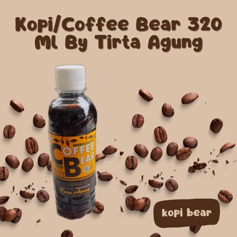 Jual COFFEE BEER/BEAR KOPI KEMASAN BOTOL PLASTIK 320 ML MINUMAN LIMUN ...