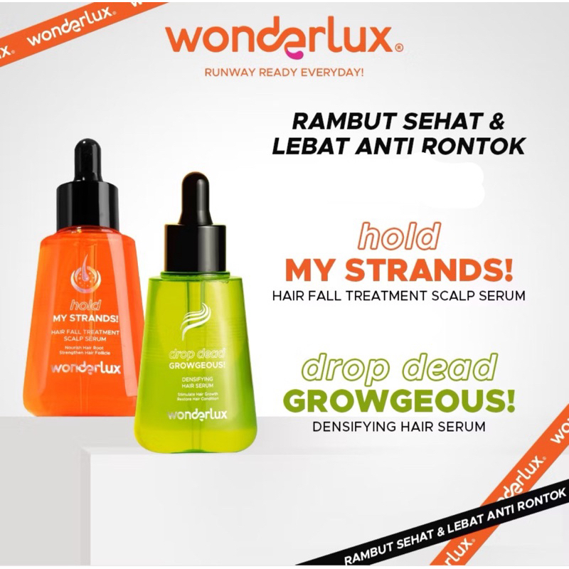 Jual Wonderlux Drop Dead Growgeous Hair Serum | Hold My Strands Hair ...